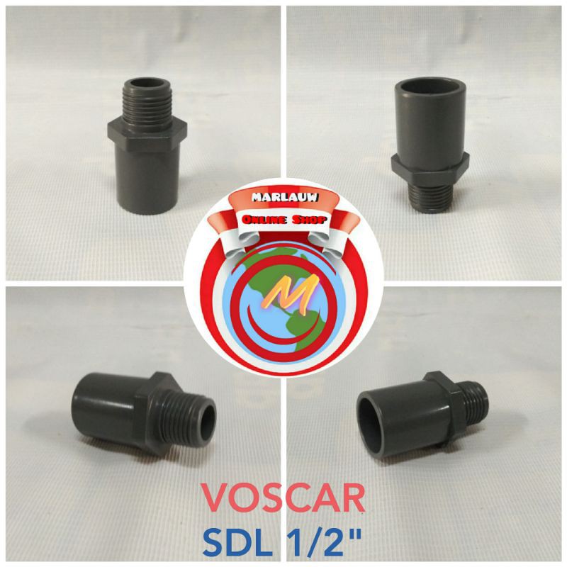 Jual Sock Drat Luar SDL 1/2 fitting sambungan pipa paralon pvc 1/2 ...