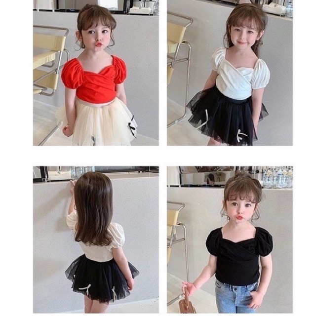 Jual Heart Shaped Top Korean Kids style Blouse | Shopee Indonesia