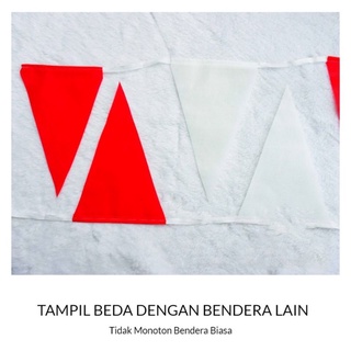 Jual Bendera Rentang Festival Bunting Flag Merah Putih 5 Meter Segitiga Kain Banner Karnaval ...