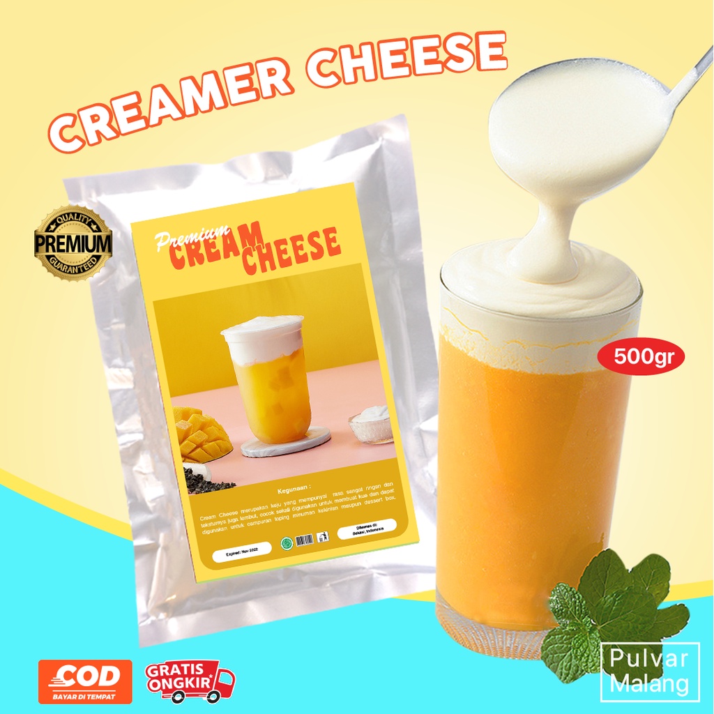 Jual CREAM CHEESE / TOPPING CREAM CHEESE 500GR / BUBUK TOPPING CREAM ...
