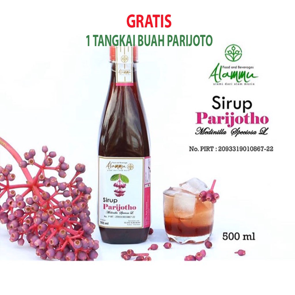 Jual SIRUP BUAH PARIJOTO ASLI MURIA 500 ML PLUS 1 TANGKAI BUAH PARIJOTO ...