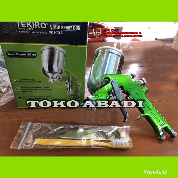 Jual TEKIRO Spray Gun f75 Tabung Atas Spraygun Tabung Atas TEKIRO ...