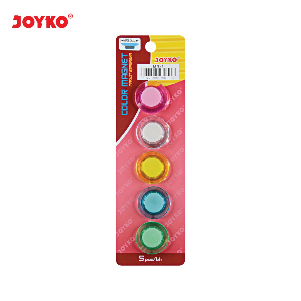 Jual Magnet Warna / Magnet Papan Tulis Joyko MN-1 | Shopee Indonesia