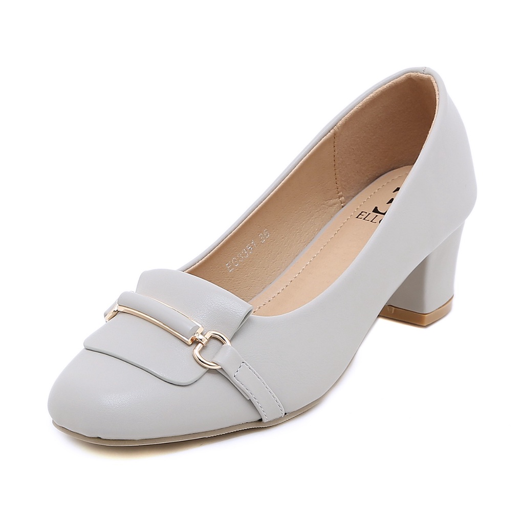 Jual ELLORA EG-3351 Sepatu Kerja Pantofel Wanita Import 5cm | Shopee ...