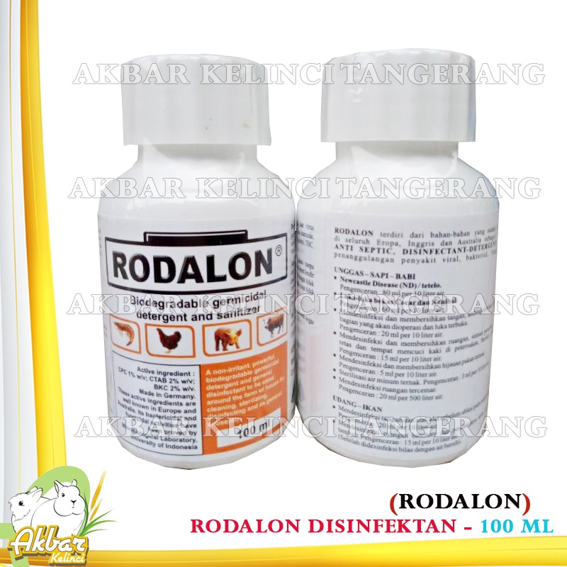 Jual RODALON 100ml Disinfektan Kandang Hewan Anteseptik Cairan ...