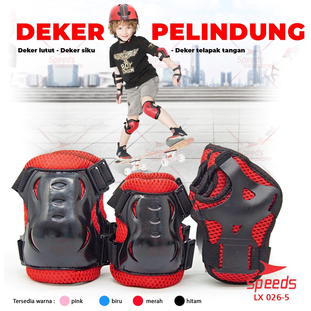Jual SPEEDS Decker Dekker Deker Sepeda Skate Skuter Pelindung Tangan ...