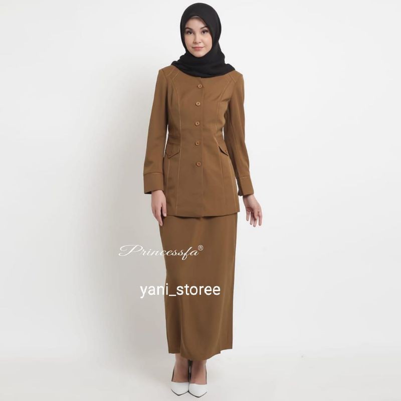 Jual Seragam Dinas Pemda Wanita Khaki Set Rok Blazer Kerja Wanita Formal Stelan Rok Seragam ...