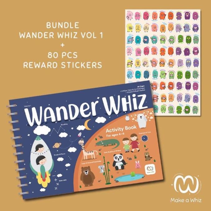 Jual JUAL MURAH Bundle - Wander Whiz Vol 1 & Reward Sticker (81pcs ...