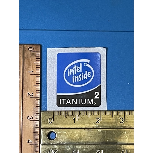 Jual Sticker stiker logo intel Itaniun 2 ori ukuran besar | Shopee ...