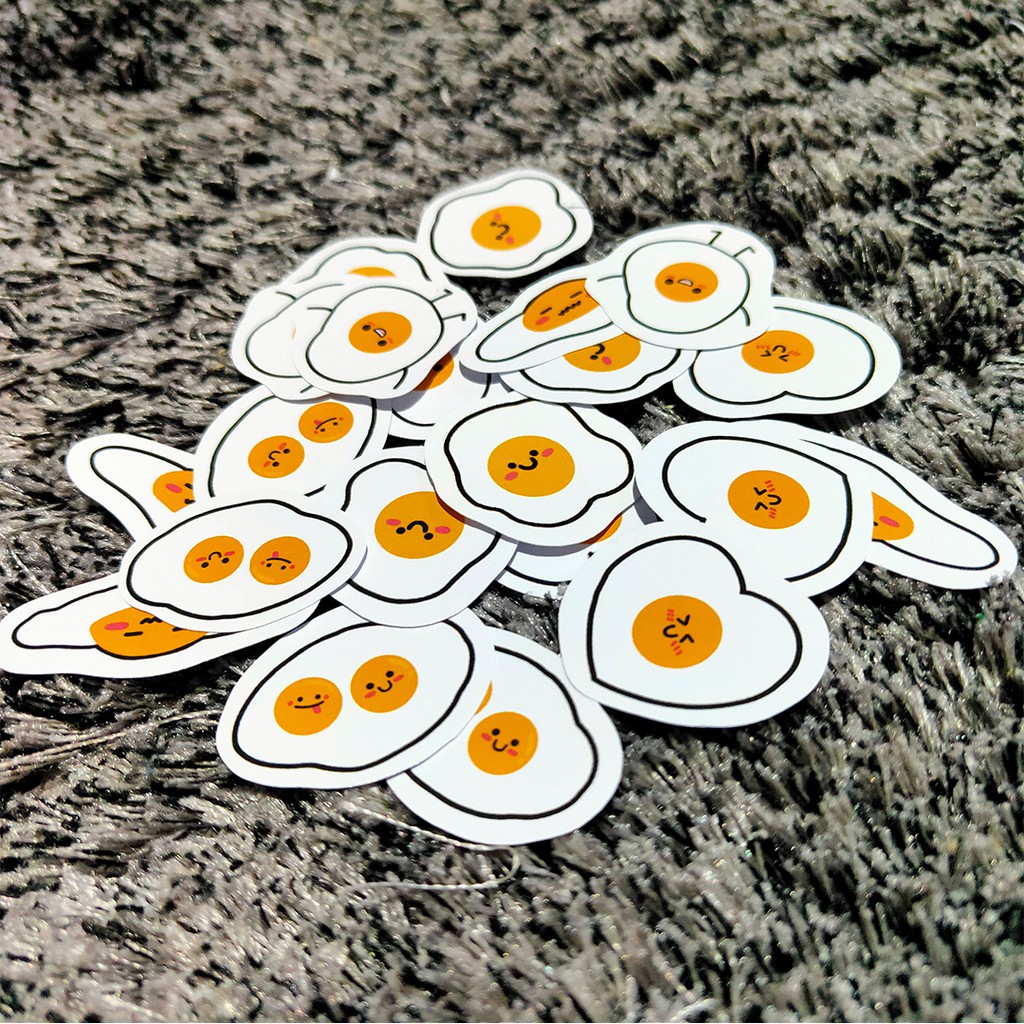 Jual STICKER TELUR CUTE / STICKER TELOR CEPLOK / STIKER TELUR / STIKER ...