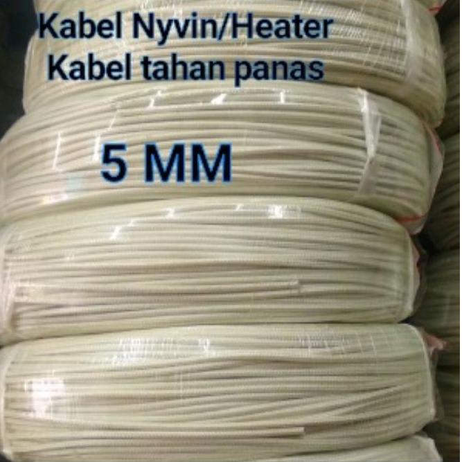 Jual Kabel Tahan panas 5mm/ Kabel Heater / Kabel Nyvin 5mm (meteran ...