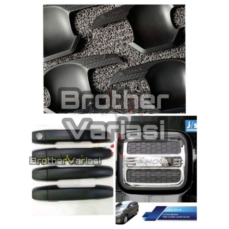 Jual paket outer handle tank grand innova hitam chrome jsl | Shopee ...
