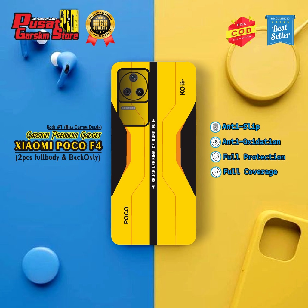 Jual Garskin POCO F4 Skin Gadget Premium Motif Bruce | Shopee Indonesia
