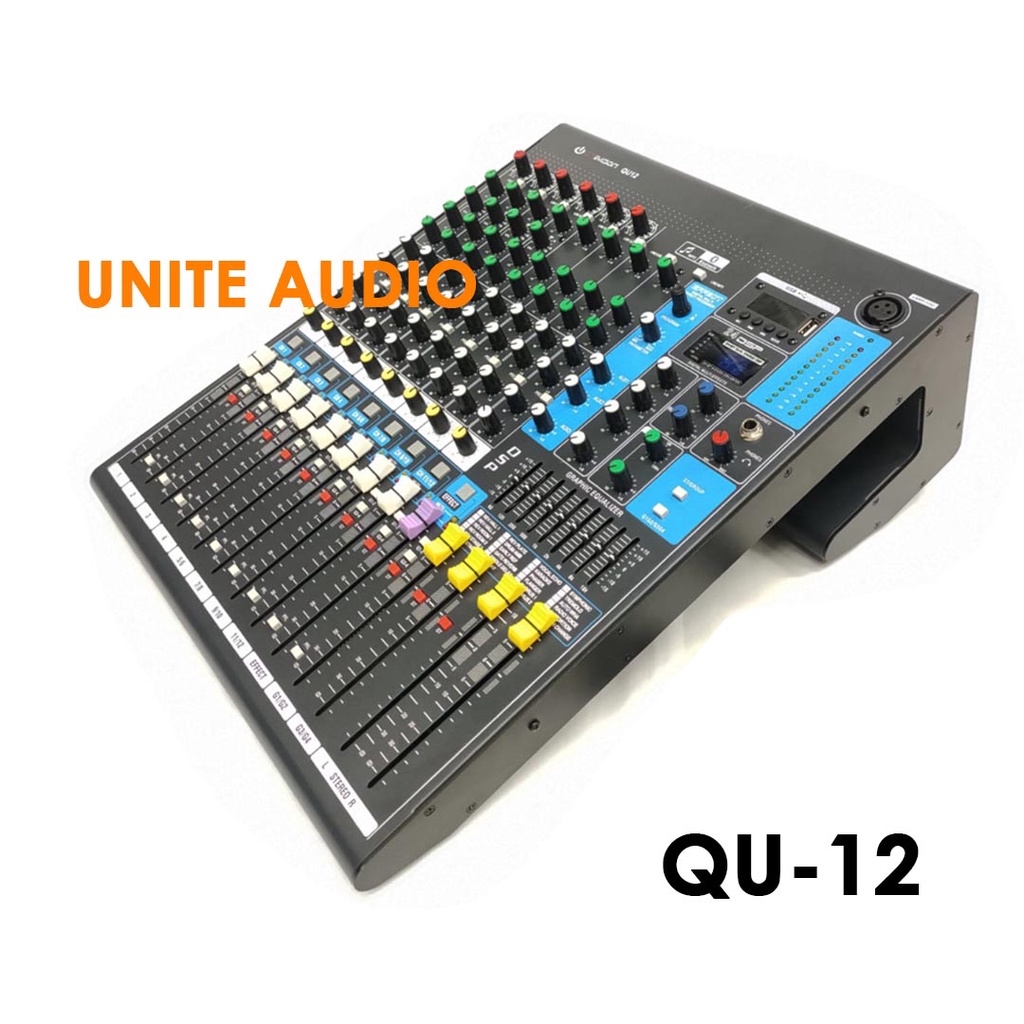 Jual Mixer Audio 12 Channel CRIMSON QU-12 QU12 QU 12 Original Bluetooth USB EQ | Shopee Indonesia