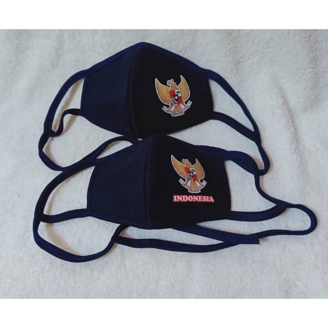 Jual Masker kaos 3 lapis busa logo garuda | Shopee Indonesia