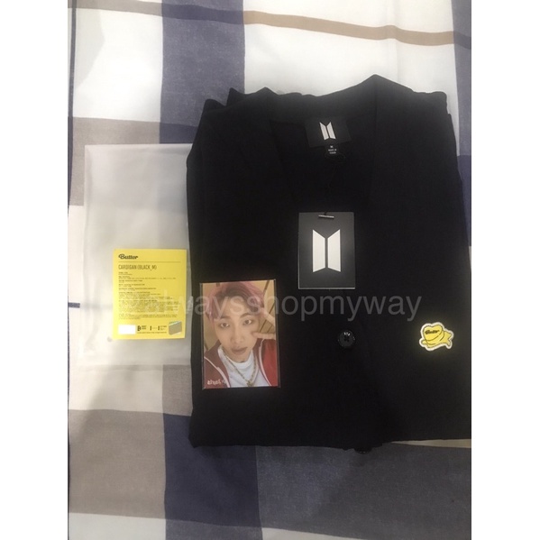 Jual (BOOKED) OFFICIAL Merch BTS Butter Cardigan (with pc photocard ...