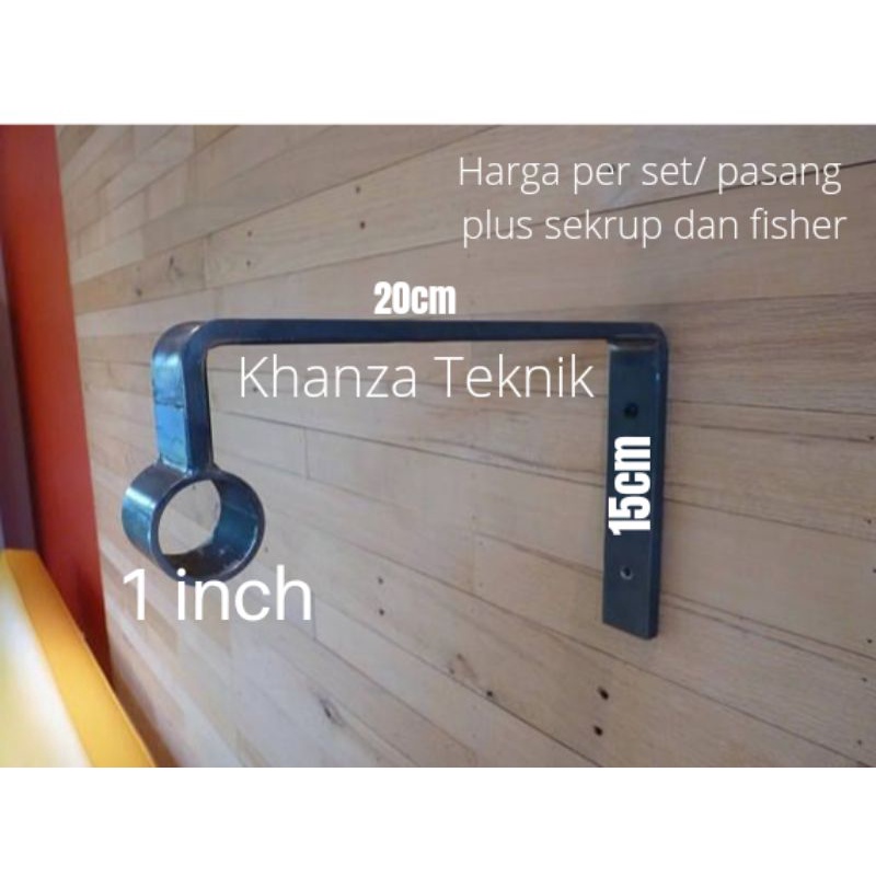 Jual Gantungan baju bracket rak dinding (satu set) | Shopee Indonesia