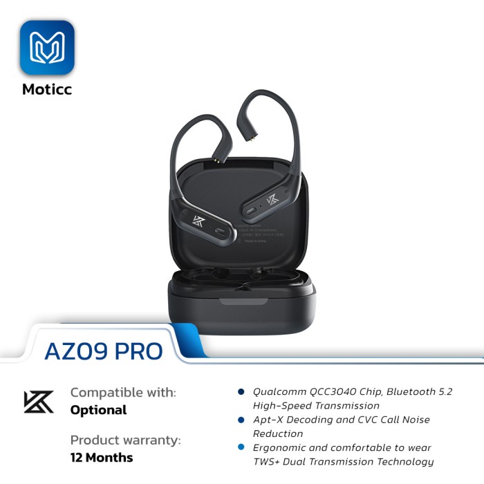 Jual KZ AZ09 Pro Upgrade Wireless Bluetooth Module Cable 5.2 Cable APTX ...