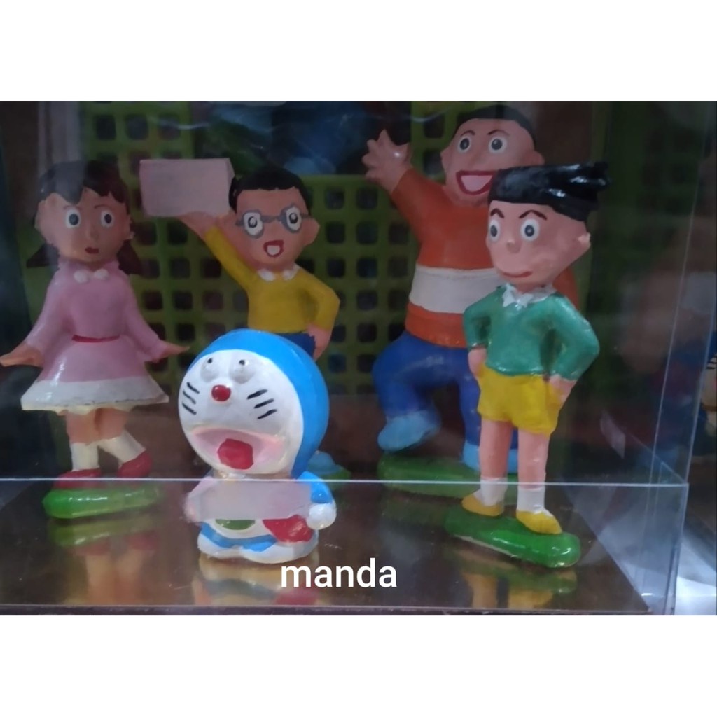 Jual Hiasan topper patung kue ulang tahun kue tart puding doraemon ...