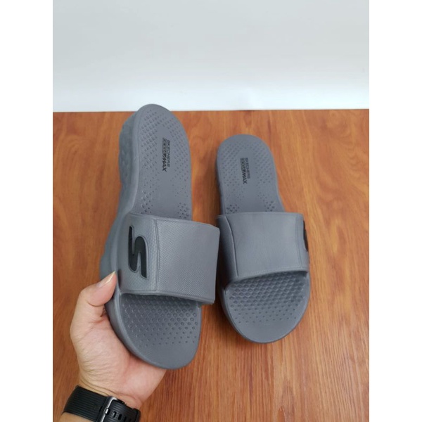 Jual sendal slide pria/ Skechers gw2 slide original abu-40-44 | Shopee ...