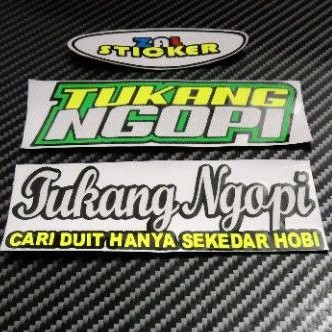 Jual STICKER TUKANG NGOPI STICKER CUTTING | Shopee Indonesia