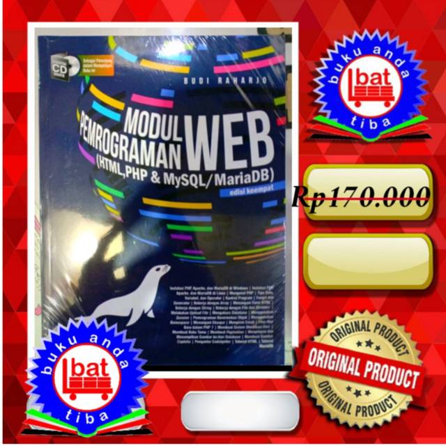 Jual MODUL PEMROGRAMAN WEB ( HTML,PHP & MySQL/MariaDB) - BUDI RAHARJO | Shopee Indonesia