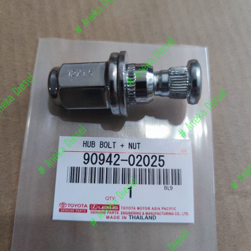 Jual baut roda + mur hilux innova / reborn fortuner | Shopee Indonesia