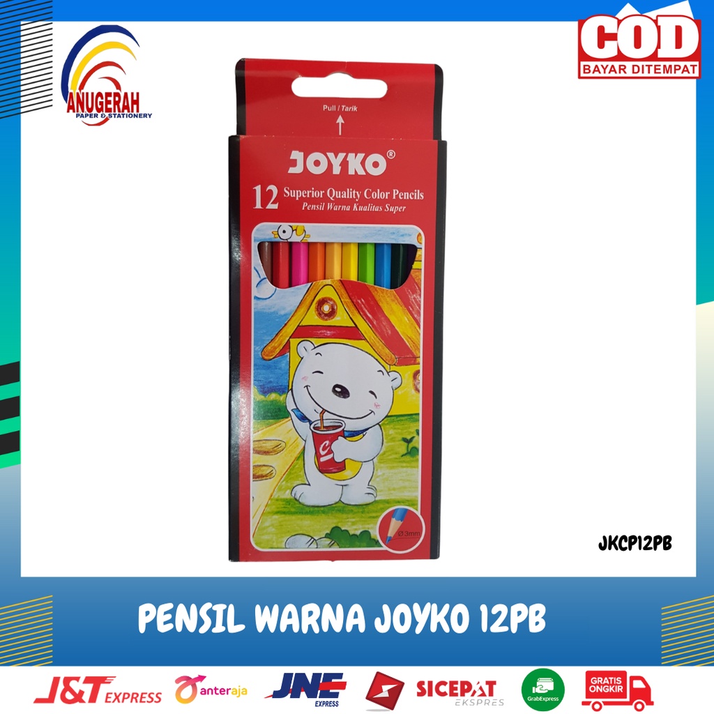 Jual JOYKO CP-12PB / PENSIL WARNA JOYKO CP-12PB (PCS) | Shopee Indonesia