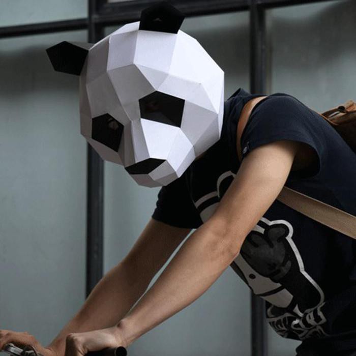 Jual Photo Props / Topeng Kepala Panda Bahan Kertas Untuk Properti Foto ...