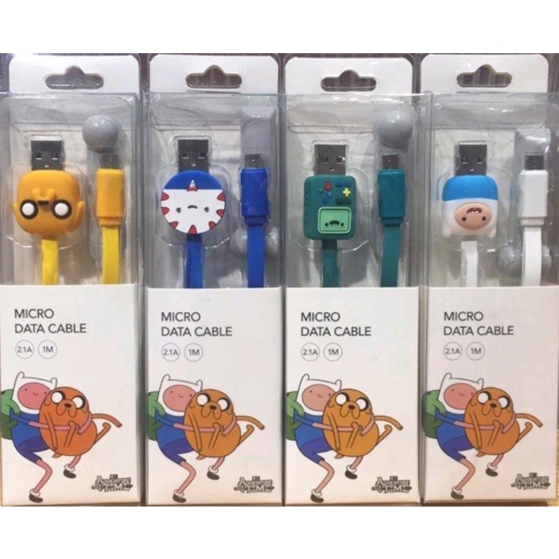 Jual MINISO Adventure Time Kabel Data Micro USB Charger Kabel Data 1M ...