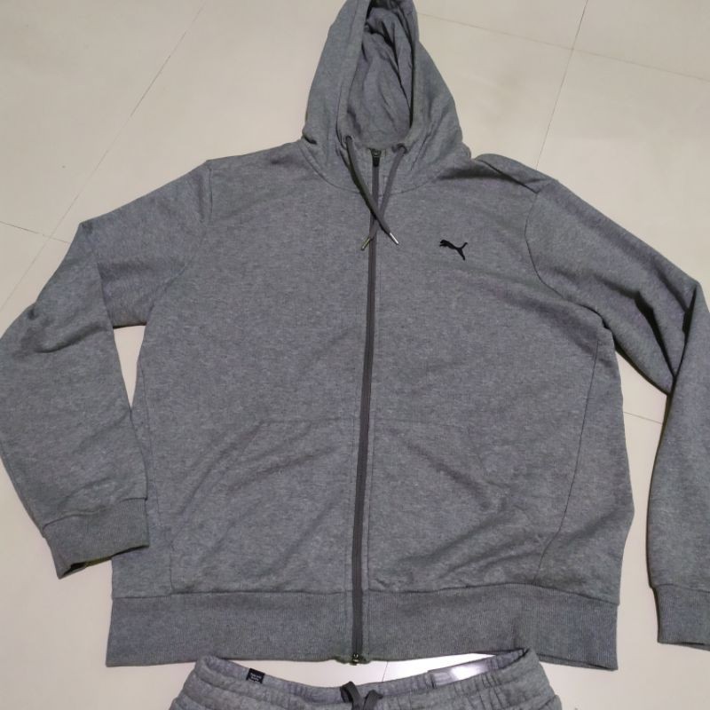Jual Sweater Puma Grey Original Zipper | Shopee Indonesia