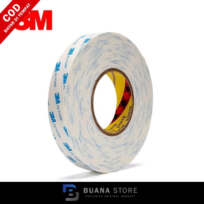 Jual Double Tape 3M Pe FOAM Selotip Busa Perekat Mobil Motor 2mmx4M ...
