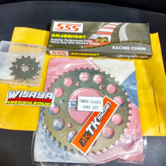 Jual Gear Set Byson / Xabre gir TK dan Rantai SSS HSBT | Shopee Indonesia