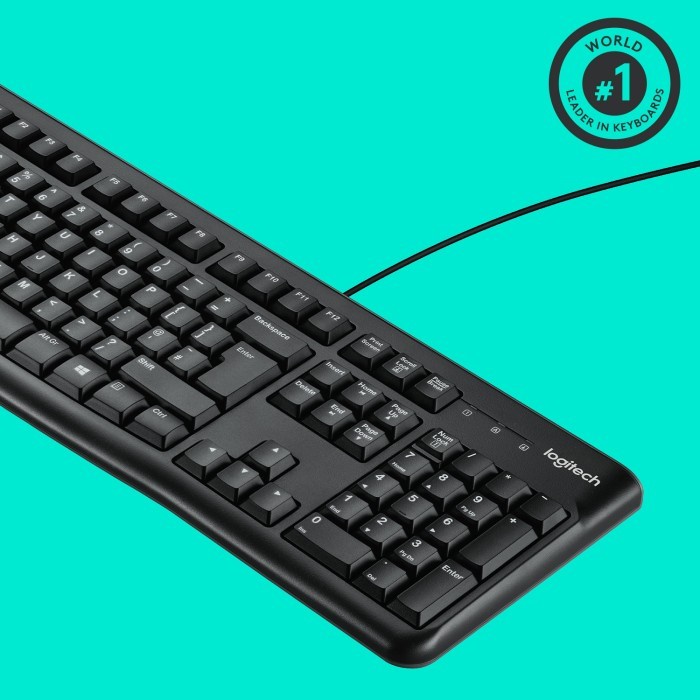 Jual LOGITECH K120 USB WIRED KEYBOARD | Shopee Indonesia