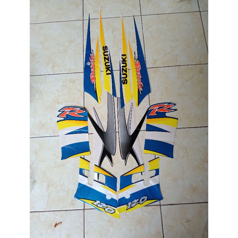 Jual Sticker stripping body Satria Hiu Malaysia | Shopee Indonesia