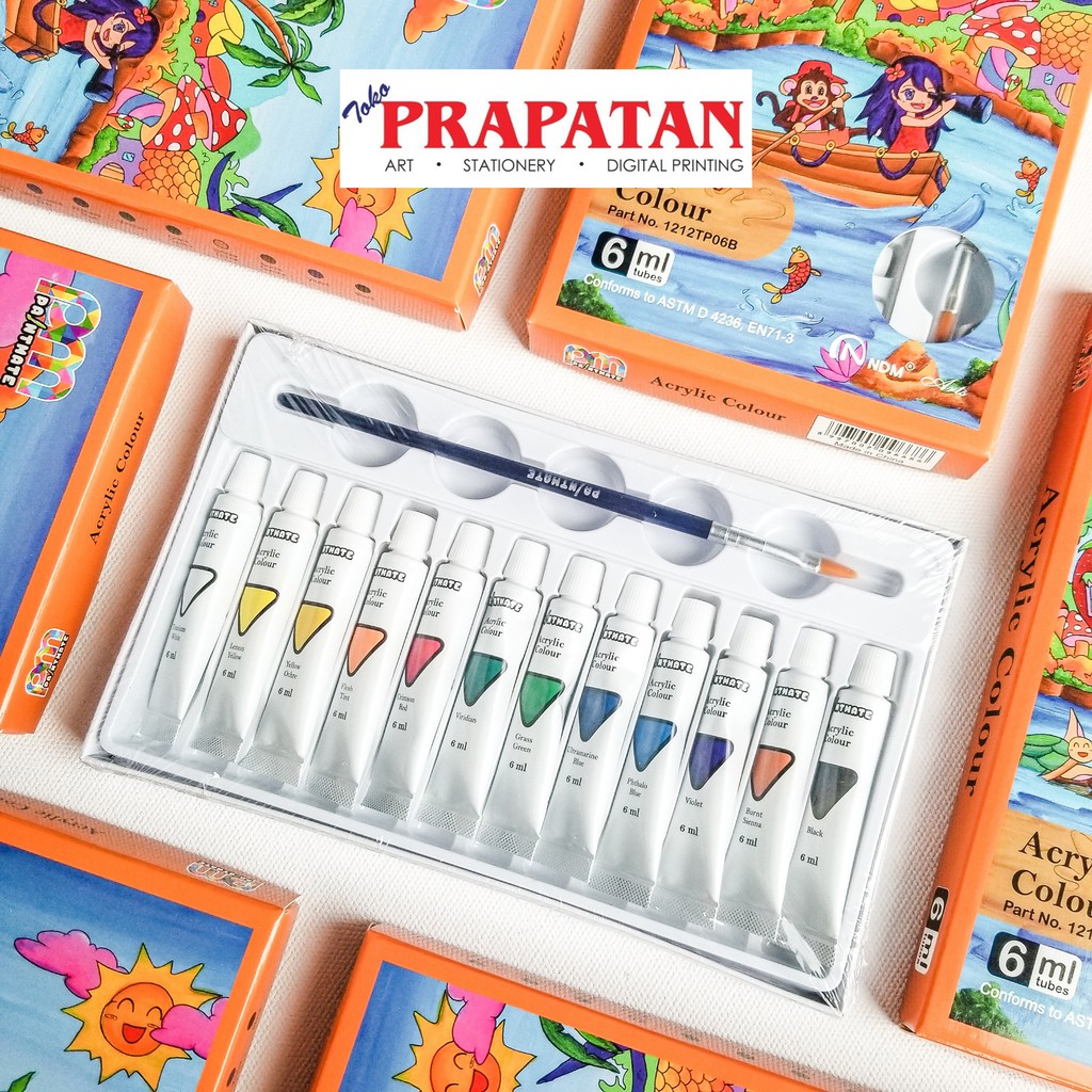 Jual Cat Akrilik Set Paintmate 12x6ml | Paintmate Acrylic | Shopee ...