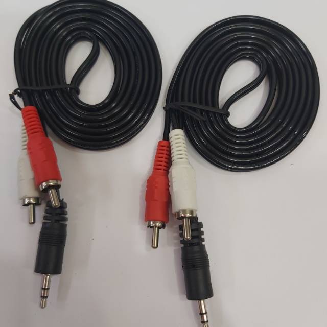 Jual Kabel Audio Aux RCA 2 in 1 Ukuran 1,5meter dan 3meter 2 in 1 non ...