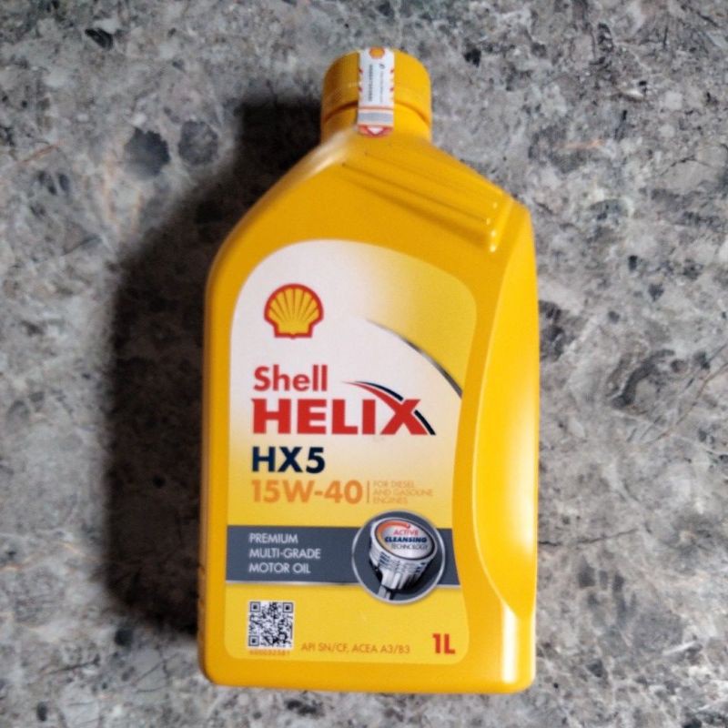 Jual Oli Shell Helix HX5 15W-40 (1 liter) | Shopee Indonesia