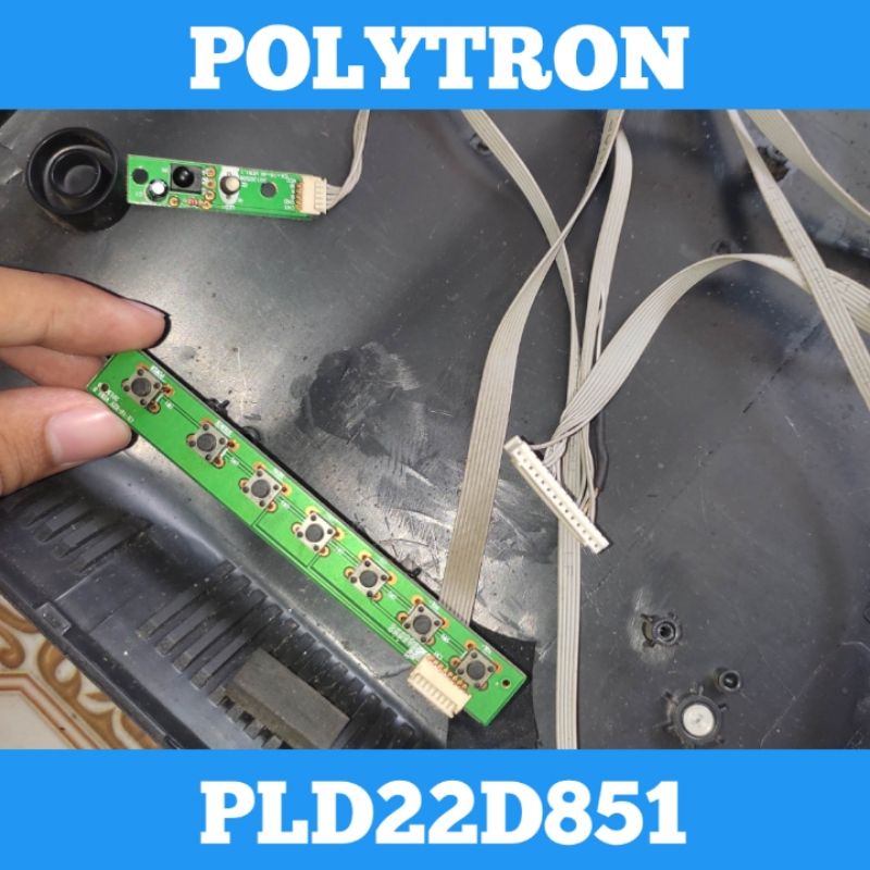 Jual Pcb Sensor & Pcb Tombol TV LED POLYTRON PLD22D851 Sensor TV LED ...