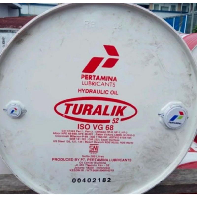 Jual OLI HIDROLIK PERTAMINA TURALIK 1 DRUM | Shopee Indonesia