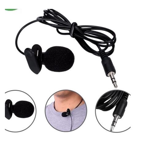 Jual Mic External HP Laptop Handphone PC 3.5mm Microphone with Clip ...