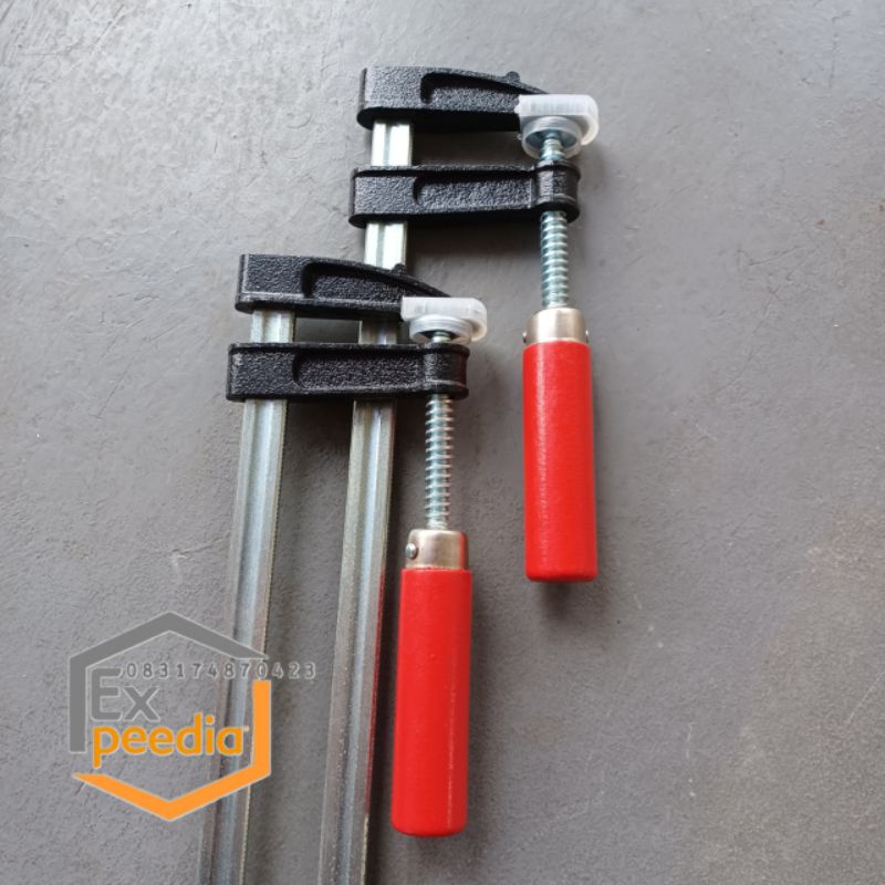 Jual alat pres kayu 50 x 200 mm klem f / penjepit kayu / clamp f 5 x 20 ...