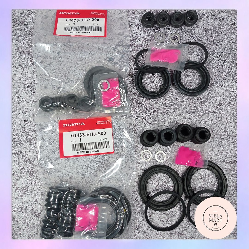 Jual Caliper Kit Karet Seal Rem Cakram Set Honda CRV (01463-SHJ-A00) (01473-SPO-000) | Shopee ...