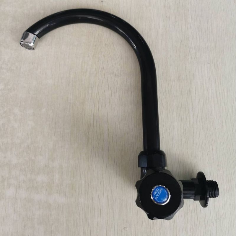 Jual Kran Angsa Cuci Piring / Keran Air Wastafel Soligen Warna Hitam ...