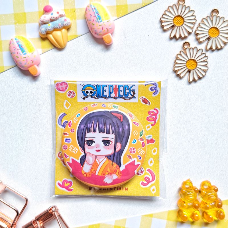 Jual One Piece Mini button pin (4,4 cm) by onintwin | Shopee Indonesia