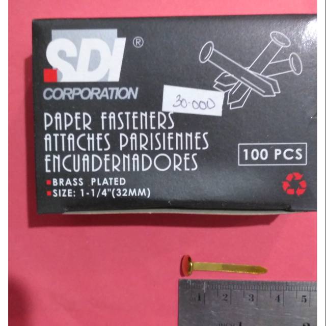 Jual Paku buku aka Paper Fastener SDI 0772 | Shopee Indonesia