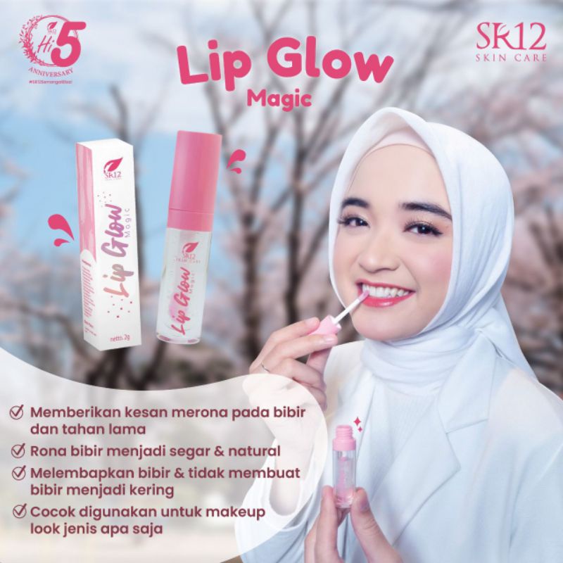 Jual Lip Glow Magic SR12 BPOM-Bibir Sehat Pink Alami-Bibir hits ala artis Korea-Pelembab Bibir ...