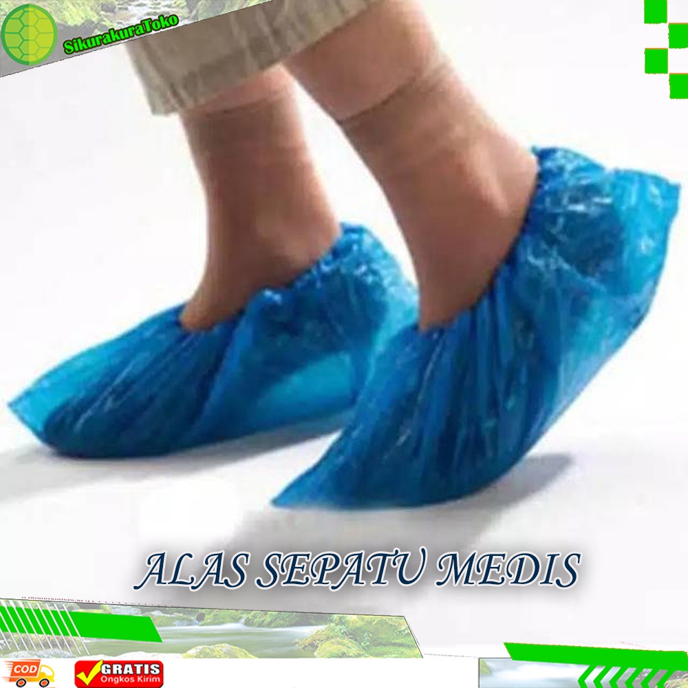 Jual (SKR) ALAS SEPATU MEDIS / JAS HUJAN PLASTIK PELINDUNG KAKI SEPATU ...