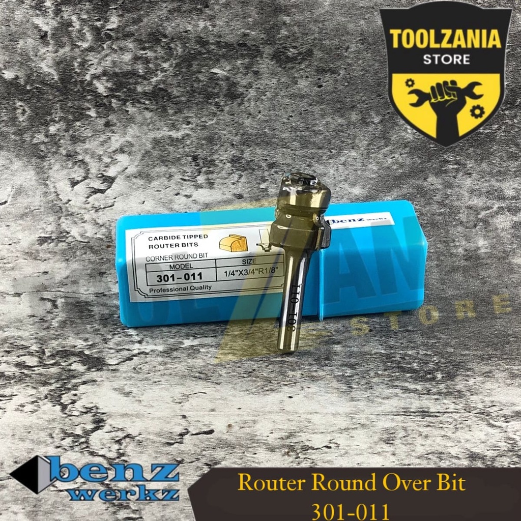Jual Mata profil / router round over bit 19 mm x 1/4" benz werkz ( 301 ...