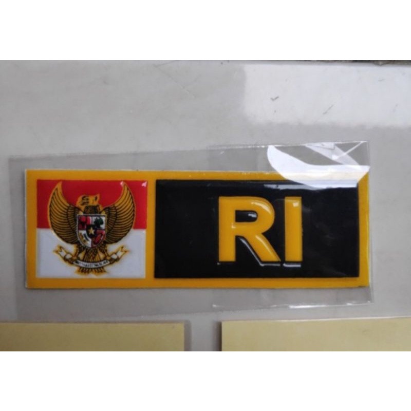 Jual sticker garuda RI merah putih plat nomor nopol | Shopee Indonesia